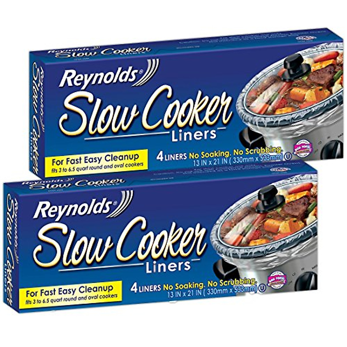 Reynolds Slow Cooker Liners 2 Pack (8 Liners Total)