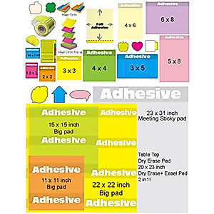 4A 4A 5084-N-L Sticky Notes, 5 x 8 Inches, Large Size, Lined, 4 Neon Colors, Self-Stick Notes, 50 Sheets/Pad, 4 Pads/Pack, 200 Sheets/Pack