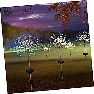 OSALADI 3pcs 153 Lights Party Wire Christmas Outdoor Use Patio Battery Indoor Decorative Firework Solar Yard Plug Garden Effect Landscape Operated Lawn Decor Fairy Stake