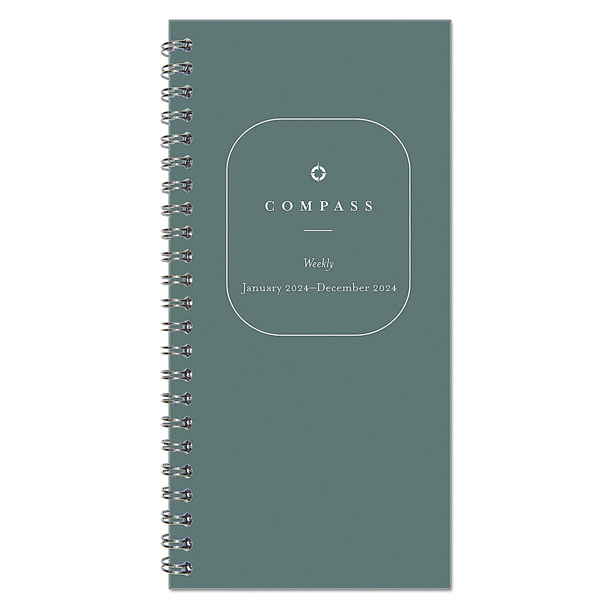 FranklinCovey - Compass Weekly Wire-Bound Planner (Pocket Slim, Jan 2024 - Dec 2024)