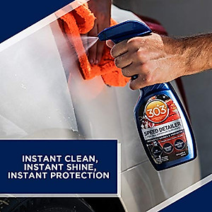 303 Speed Detailer - For All Exterior Automotive Surfaces - Instantly Shines And Protects Paint - Cleans Between Washes - UV Protection, 16 fl. oz. (30216CSR) Packaging May Vary