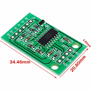 DAOKI 4pcs DIY 110lbs 50KG Half-Bridge Body Load Cell Weight Strain Sensor Resistance + HX711 AD Module