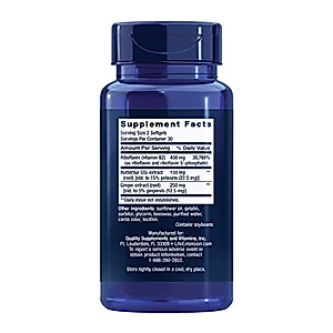 Life Extension Migra-Eeze - Butterbur Root Extract with Vitamin B2 (Riboflavin) & Ginger Supplement - Formula to Ease Head Discomfort - Gluten-Free — 60 Softgels