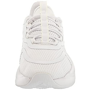 adidas Men's Alphabounce+ Running Shoe, White/White/White, 11