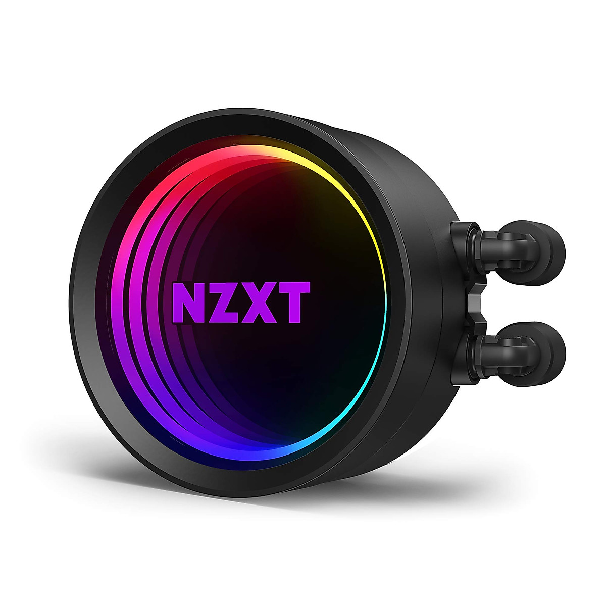 NZXT Kraken X53 240mm - RL-KRX53-01 - AIO RGB CPU Liquid Cooler - Rotating Infinity Mirror Design - Improved Pump-Powered By CAM V4-RGB Connector-Aer P 120mm Radiator Fans (2 Included), Black, X Gen 3