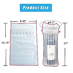 STAYWILD 10 Packs Wine Travel Inflatable Bag Airplane | Wine Bottle Travel Protector Bags | Bubble Travel Camping Wrap Pouches Packing for Wine Bottles（10）