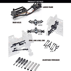 GoolRC Remote Control Car RC Cars for Boys RC Off-Road Truck RC Car 1/24 2.4GHz 4WD Climbing Car RTR Toy for Kids Boys Blue