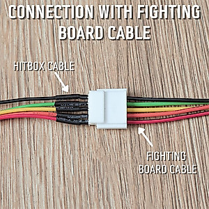 Brook Fighting Board Cable - 20-Pin Button and Joystick Harness with 4-Pin Button Harness, Button Joystick Harness DIY Builds/Arcade Stick/Fighting Board Accessories