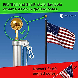 HOME DEPUTY Solar Flag Pole Light - Solar Flag Light - 111 led - Brightest Outdoor flagpole Light for Most in-ground flagpoles - Dusk to Dawn Lighting Power - Pole Topper - Rechargeable Battery