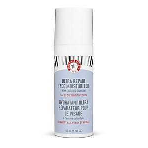 First Aid Beauty - Ultra Repair Face Moisturizer, Soothing Face Colloidal Oatmeal, Everyday Lightweight Non-Comedogenic Formula Helps Soften Skin with Ceramides and Shea Butter, 1.7 oz