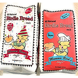 V&P Momma's Bird Bread Mix for Bird Food or Bird Treat - Bundle of One Original and One Happy Bird Day Bags
