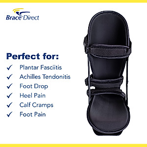 Brace Align Adjustable Night Splint for Plantar Fasciitis, Achilles Tendinitis, Heel Pain, Heel Spur and Drop Foot​ for Right or Left Foot, Men and Women from PDAC L4396, L4397