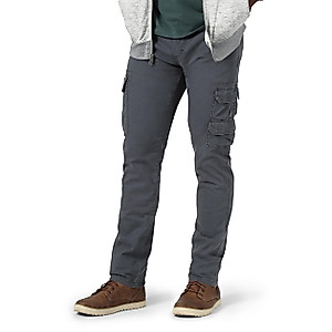 Wrangler Authentics mens Regular Tapered Cargo Pants, Pewter, 32W x 34L US