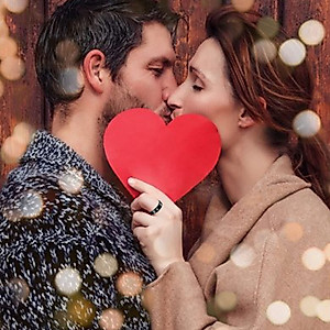 HUASAI Sun and Moon Rings for Couples Matching Promise Couples Rings for Girlfriend Boyfriend Moon Star Rings Set(Matching Rings Size 8)