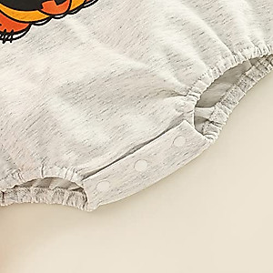 Ayalinggo Newborn Halloween Baby Girl Boy Pumpkin Patch Outfit Sweatshirt Romper Onesie Cute Fall Winter Clothes Romper Pie Kinda Guy 3-6 Months