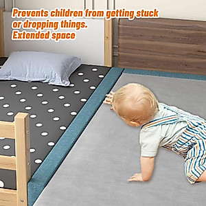 Custom Size Bed Gap Filler, Thick Mattress Extender, Personalised Size Bed Mattress Filler Wedge Close The Gap Between Headboard or Wall for Single/Double/King Bed, Removable and Washable Cover