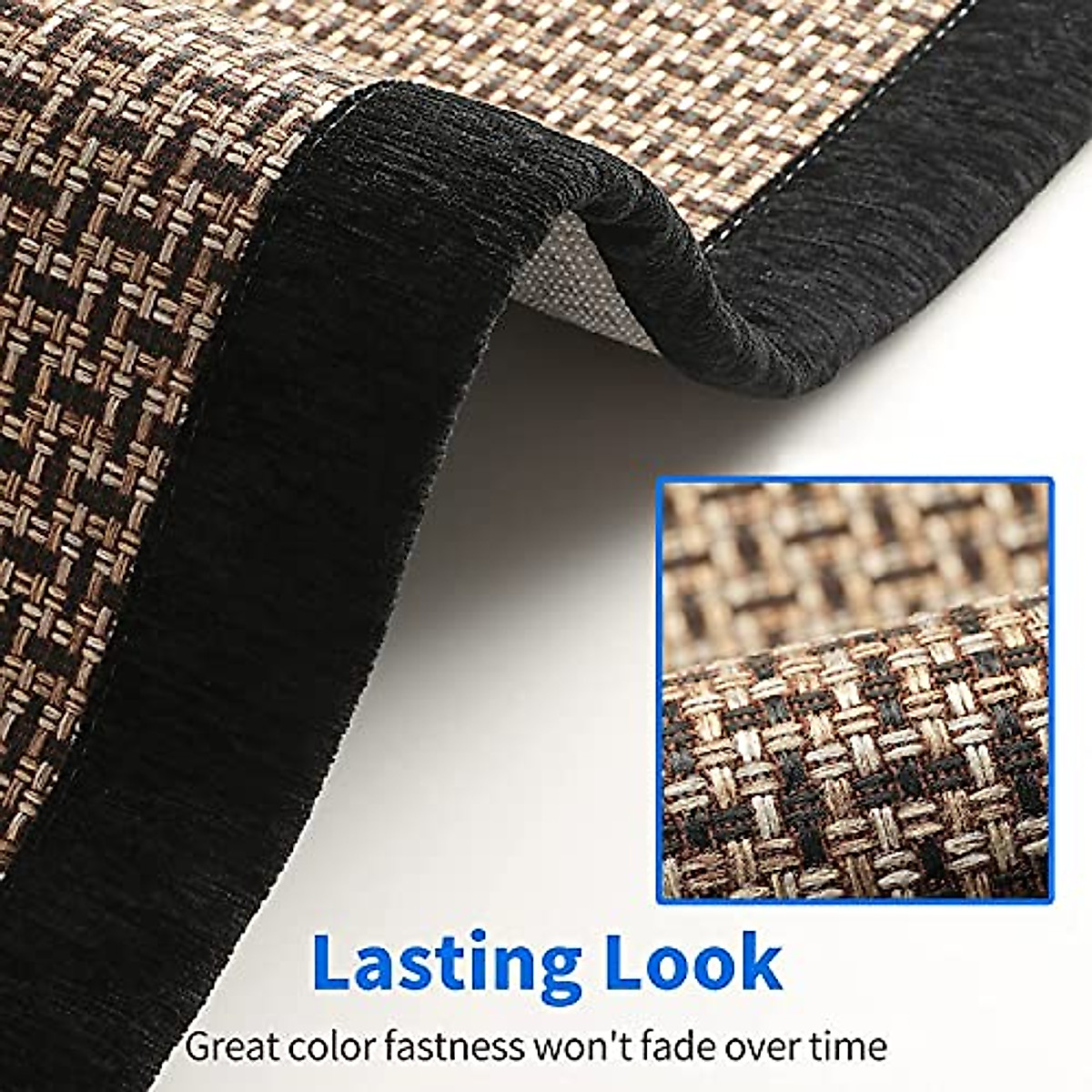 Twill Kitchen Mat Kitchen Rugs Set of 2 Kitchen Rugs and Mats Non Skid Washable Kitchen Floor Rugs for in Front of Sink Heavy Duty Standing Mat Kitchen mats for Floor Countertop Fridge Indoor