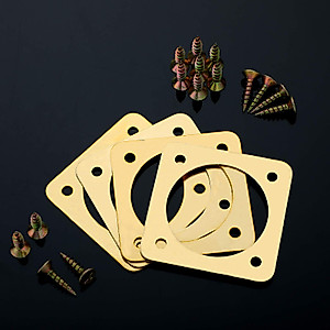 4 Pieces Metal Bird House Guard with Copper Portal Bird House Replacement for Eastern Bluebird Houses (1 1/8 Inch Inner Diameter)