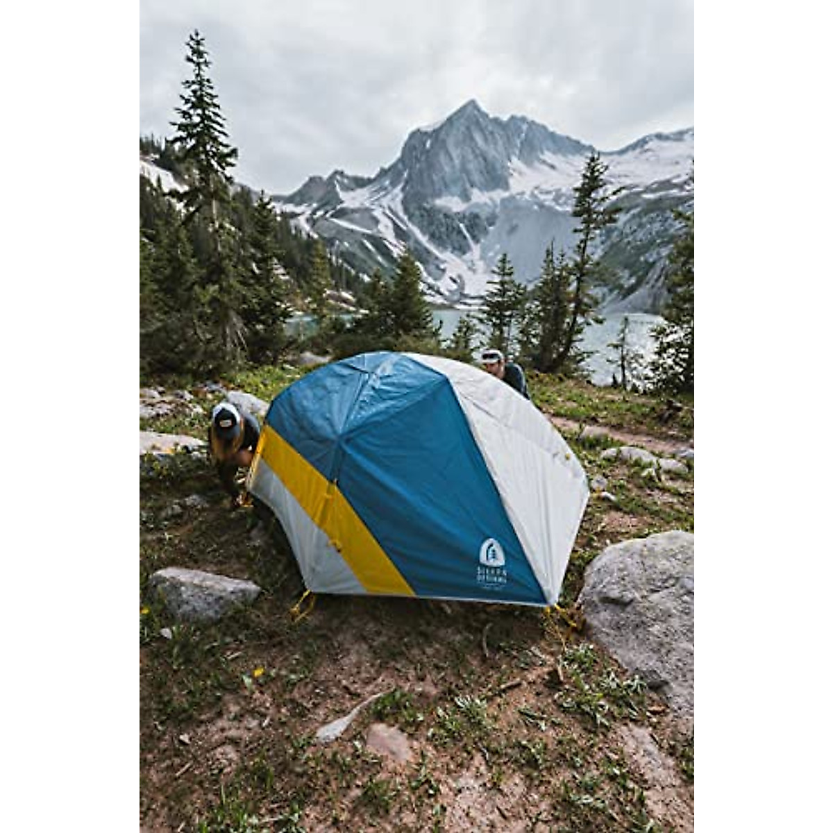 Sierra Designs Meteor Lite, Freestanding Lightweight Backpacking & Camping Tent with 2 Doors/Vestibules, Stargazer Rain Fly, Aluminum Poles (3-Person)