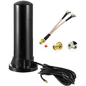 8dBi Strengthen Magnet Base SMA Male/Dual TS9 Cellular Antenna for Netgear Nighthawk M1 MR1100 Verizon Jetpack 8800L Mobile Hotpots Router MiFi AT&T T-Mobile Sprint Mobile Hotspot 4G LTE Router