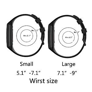 Replacement Bands Compatible with Fitbit Charge 4 / Fitbit Charge 3 Bands for Women Men, Silicone Fitness Sport Wristbands for Women Men Small Large