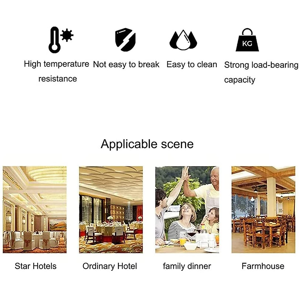 Lazy Susan Tempered Glass Heavy Duty Turntable Round Dining Table Swivel Large Tabletop Serving Plate Transparent Rotating Tray with Silent Bearing Centerpieces ( Battery *1 : Ø 60cm/24in )