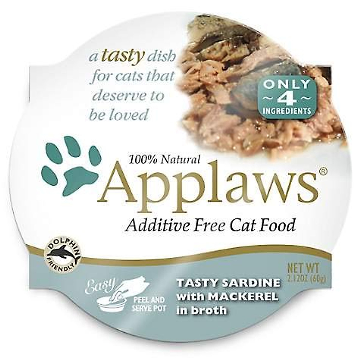 Applaws Cat Food in Broth Pots Variety Bundle Pack - 6 Flavors - 2.12 Ounces Each (12 Total) W/Hotspot Pets Collapsible Bowl