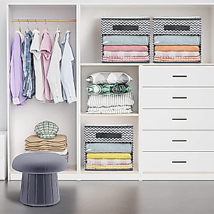 DIMJ Storage Cubes, 12.2 Inch Cube Storage Bins with Front Window, Fabric Baskets for Shelves, Foldable Cube Storage Organizer Bins, Closet Organizers and Storage for Home, Office, 3 Packs