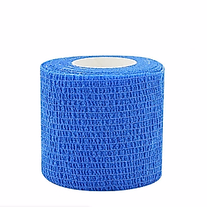 Jusunifixo 2 Inch Self Adhesive Bandage with Custom Package,Wrap Self Adherent Cohesive Breathable Sports Tape for First Aid, Leg,Dog Injury, Sprains and Swelling, 6 Colors-12 Rolls(Rainbow)