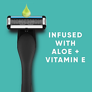 Made For YOU by BIC Shaving Razor Blades for Every Body - Mens Razors & Womens Razors, with 2 Cartridge Refills - 5-Blade Razors for a Smooth Close Shave, NICKEL, Kit