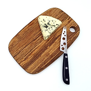 Cheese Knife, MATTSTONE HILL 4 inches All Purpose Cheese Knife - Soft & Semi Hard Cheese Knife, Premium Stainless Steel, Black Handle