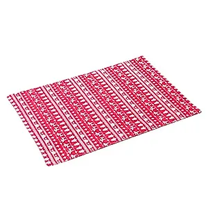 Rustic Placemats Christmas Placemat Table Mats Cotton Burlap Placemats for Kitchen Holiday Table Home Party Decoration Jute Placemat