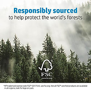 HP Professional Business Paper, Glossy, 8.5x11 in, 52 lb, 150 sheets, works with laser printers (4WN10A)