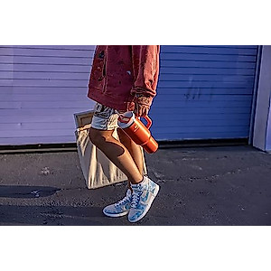 Stanley Quencher H2.0 FlowState Stainless Steel Vacuum Insulated Tumbler with Lid and Straw for Water, Iced Tea or Coffee, Smoothie and More, Tigerlily, 40 oz