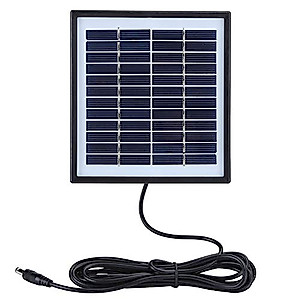 KIKYO Solar Panel, 2W Polysilicon Portable Solar Charger Overvoltage Protection Short Circuit Protection for Small Household Lighting System