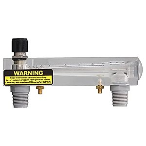Panel Meter, High Accuracy Water Liquid Meter, Transparent Acrylic Material, Large Measurement Range 25 250LPH, for Liquid Medium Rate Measurement and Control