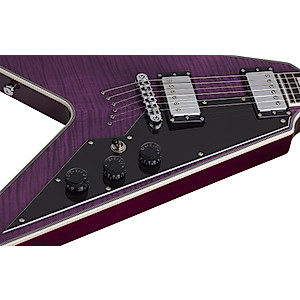 Schecter 654 V-1 Custom Solid-Body Electric Guitar, TPUR