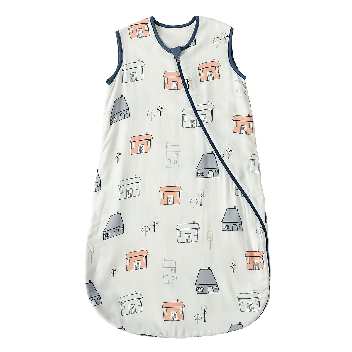 bc babycare Baby Sleep Sack 12-18M 100% Soft Organic Cotton Baby Sleeping Bag 2-Way Zipper Large Size and Space Confortable Sleeveless Wearable Blanket 29.4-33.4 Inch