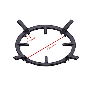 Non Slip Wok Ring, Cast Iron Stove Wok Support Ring for Kitchen Gas Cooktop Pot Rack Stove Rack Ring Pan Holder Stand