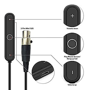 BUTIAO K240 Bluetooth Adapter, Wireless 5.0 A2DP Stereo Audio Adapter Handsfree Music Receiver for for K240 K240S K240MK II Q701 K702 K141 K171 K181 K271s K271 MKII M220 Headphones