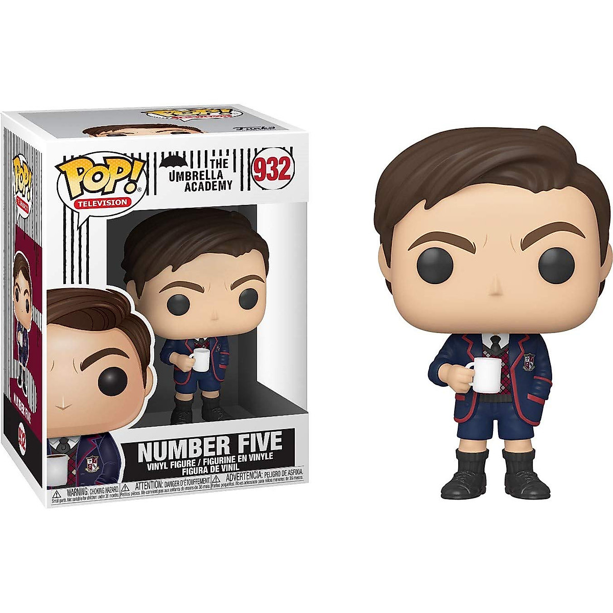 POP Umbrella Academy - Number Five Funko Pop! Vinyl Figure (Bundled with Compatible Pop Box Protector Case), Multicolored, 3.75 inches