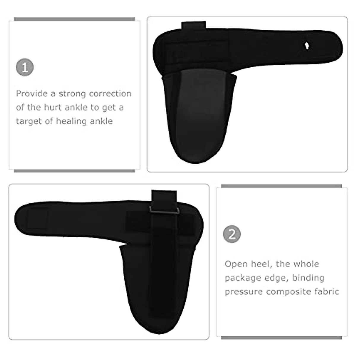 Healifty Plantar Fasciitis Socks Night Splints Ankle Brace Foot Pain Support Sleeve Wrap Orthotic Brace for Plantar Fasciitis Sprains Black Size M Plantar Fasciitis Sock Night Splint