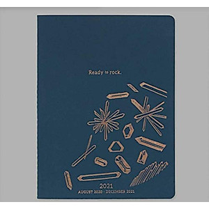 DesignWorks Ink, 17-Month Dated Simple Planner (August 2020 - December 2021), 6" x 8", Teal - Ready to Rock