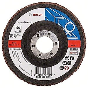 Bosch 2608607349 22 mm Metal Flap Disc for Angle Grinders