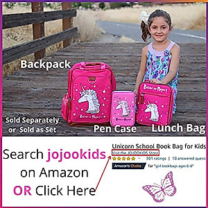 Unicorn Pencil Case For Girls | Cute Preschool, Kindergarten, and Elementary Pen Holder With Compartments |Toddler Pink School Zipper Pouch (Pink Unicorn) (Pink Unicorn)