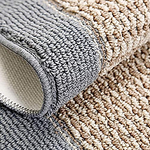 Elle Décor Metropolitan Border Accent Rug, 26"x45", Gray