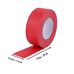 10 PCS Colored Masking Tape, 1 Inch x 13 Yards x 10 Rolls, 390 Feet Total, Colored Painters Tape for Arts and Crafts, Rainbow Labelling Masking Tape for School Supplies