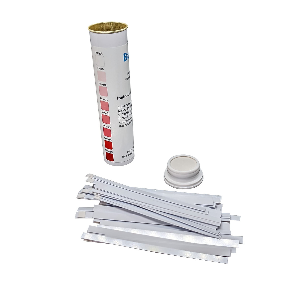 Iron Test Strip 0-500 PPM aqueous Fe2+ (Ferrous) Iron [50 Strips]