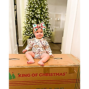 Cevoerf Infant Baby Girl Boys Christmas Outfit - Oversized Xmas Cookie Print Romper Sweatshirt Christmas Clothes