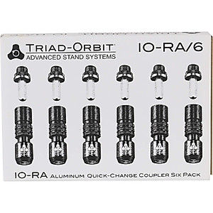 Triad-Orbit IO-RA/6 - IO Retrofit Quick-Change Coupler, Aluminum, 6-Pack